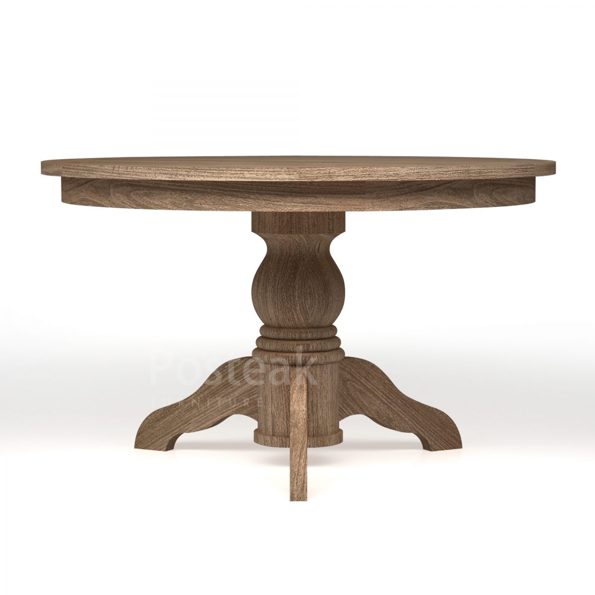 Round Dining Table - Classic Vintage Legs - Posteak Furniture