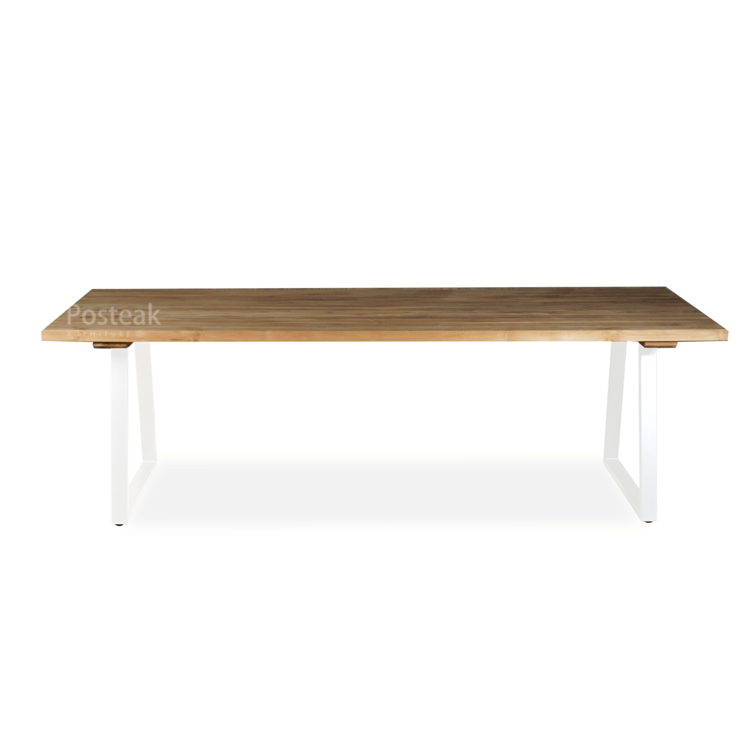 Covela Teak Outdoor Dining Table - White | Posteak Furniture