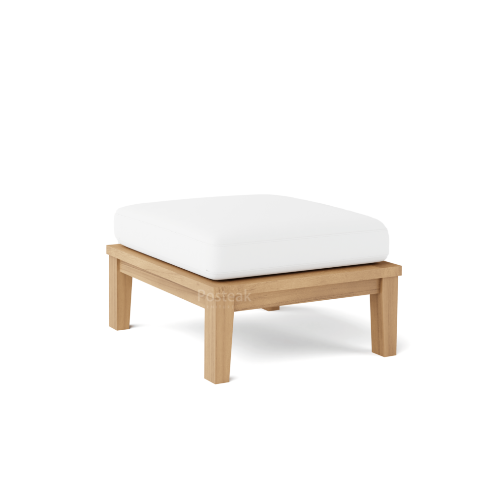 Hampton Teak Outdoor Ottoman | Posteak Furniture
